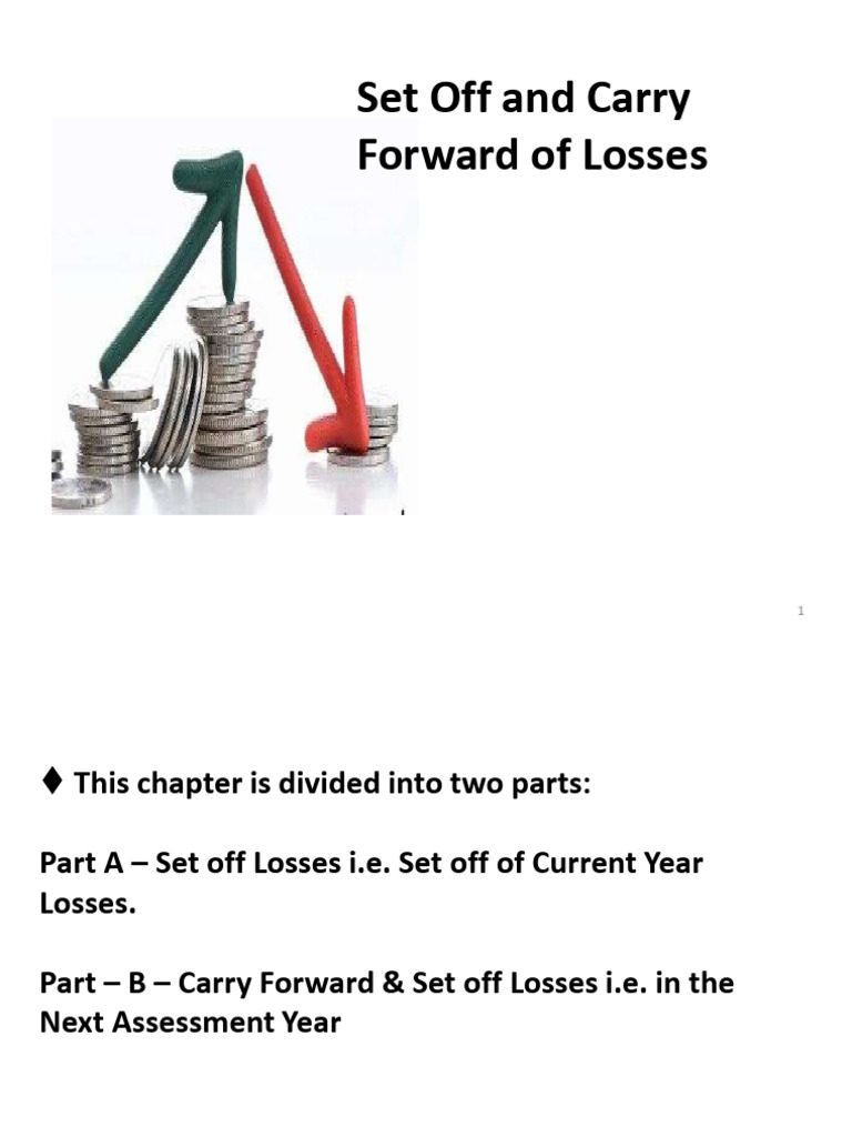 Set Off and Carry Forward - Final | PDF