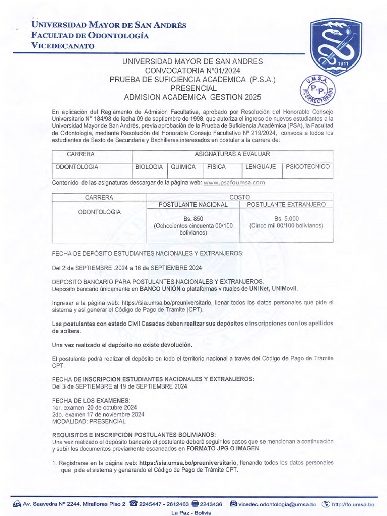 Conv. Psa Fo 2025 | PDF