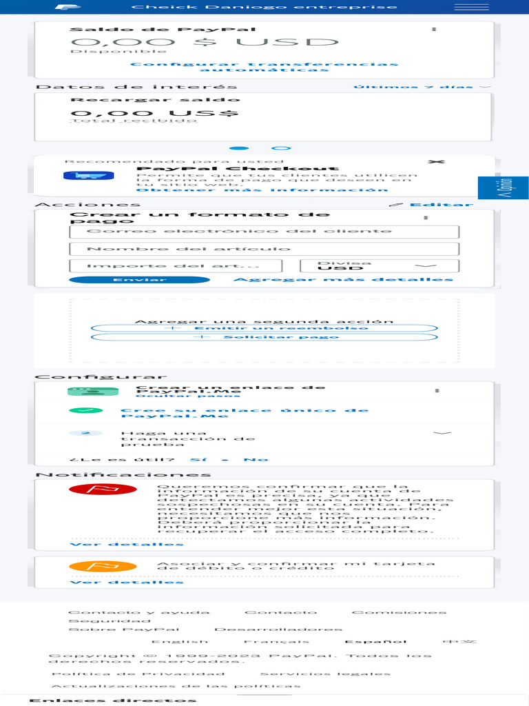 Inicio - PayPal | PDF