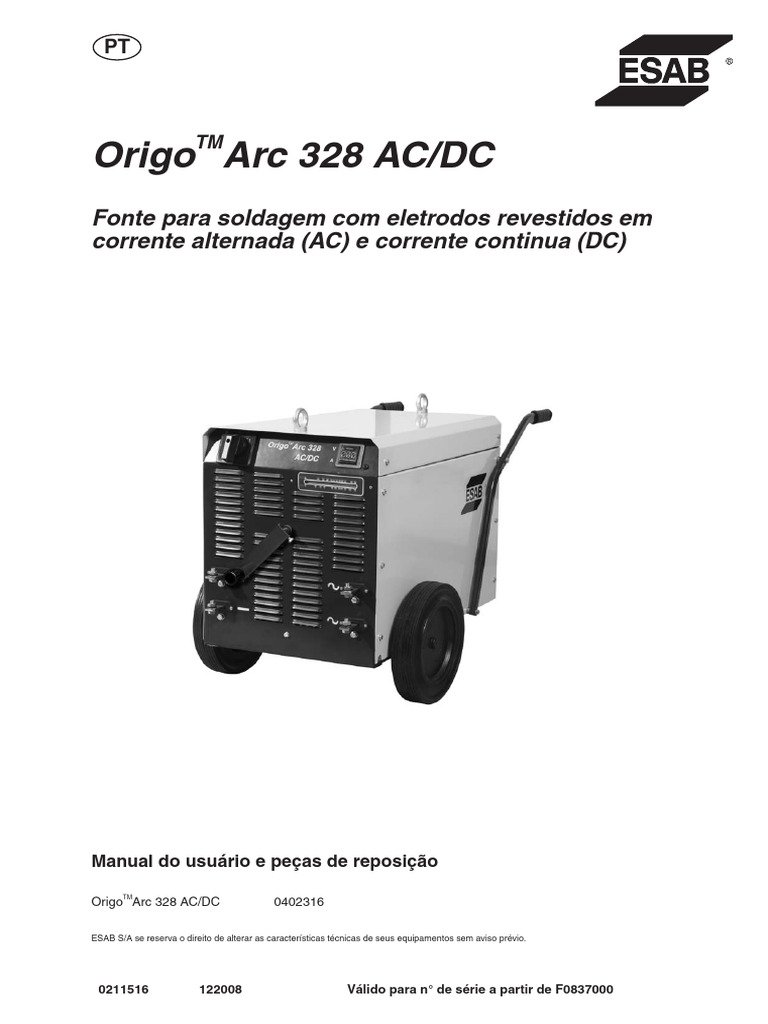 Origo Arc 328 Acdc | PDF