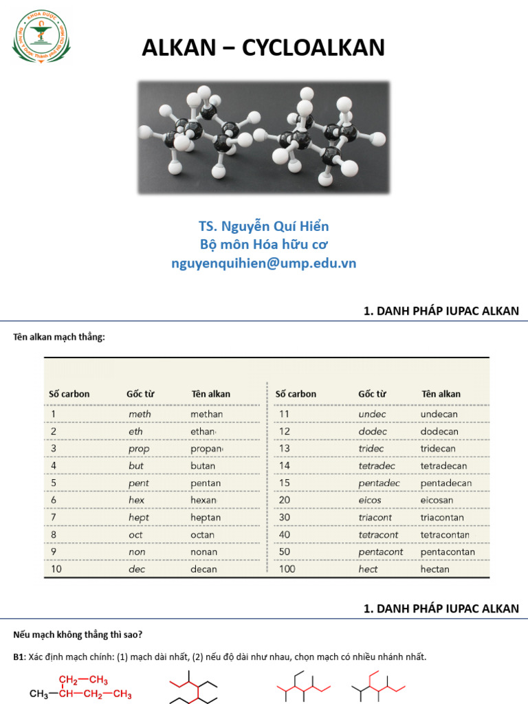 Alkan Cycloalkan | PDF