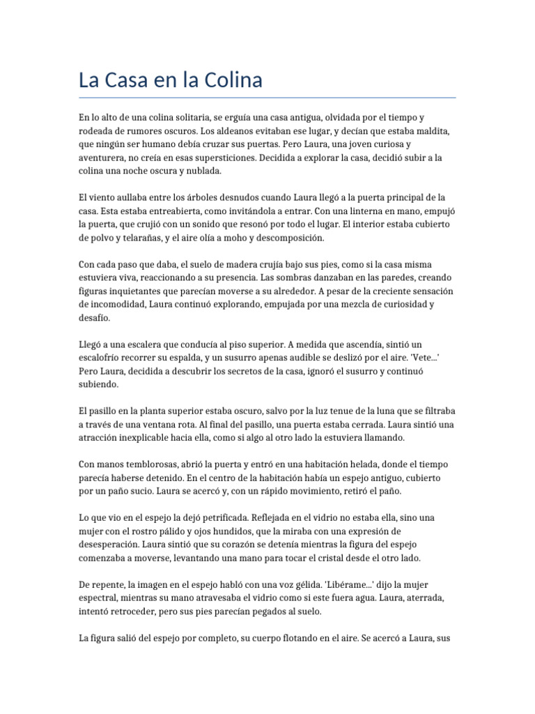 La Casa en La Colina | PDF