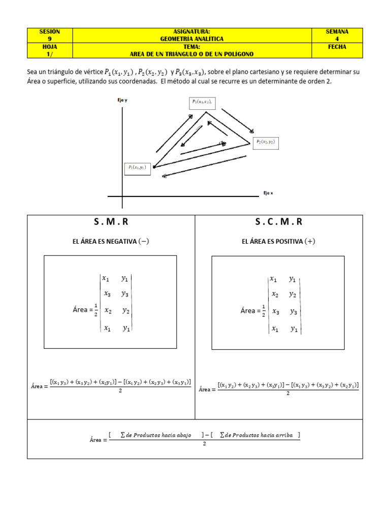 SESIÓN 9 AREA DE UN POLIGONO | PDF
