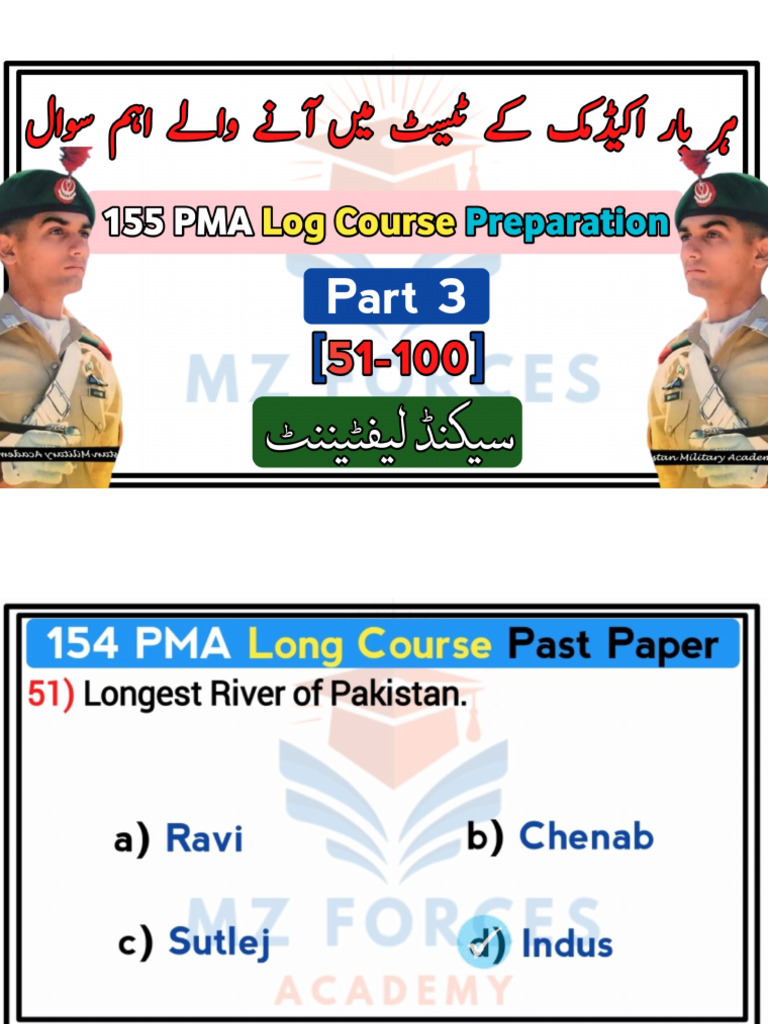155 PMA Long Course (Part 3) ? ? Forces Academy | PDF