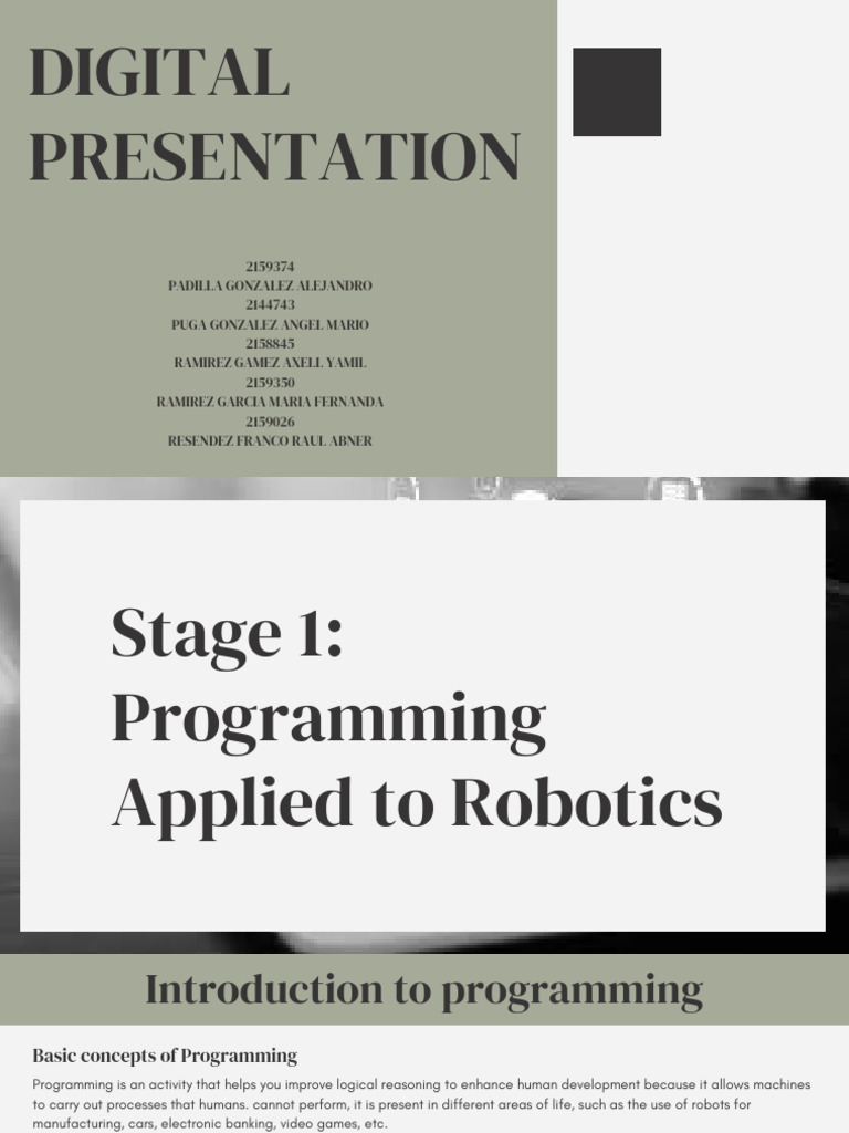 Robotics Presentation | PDF