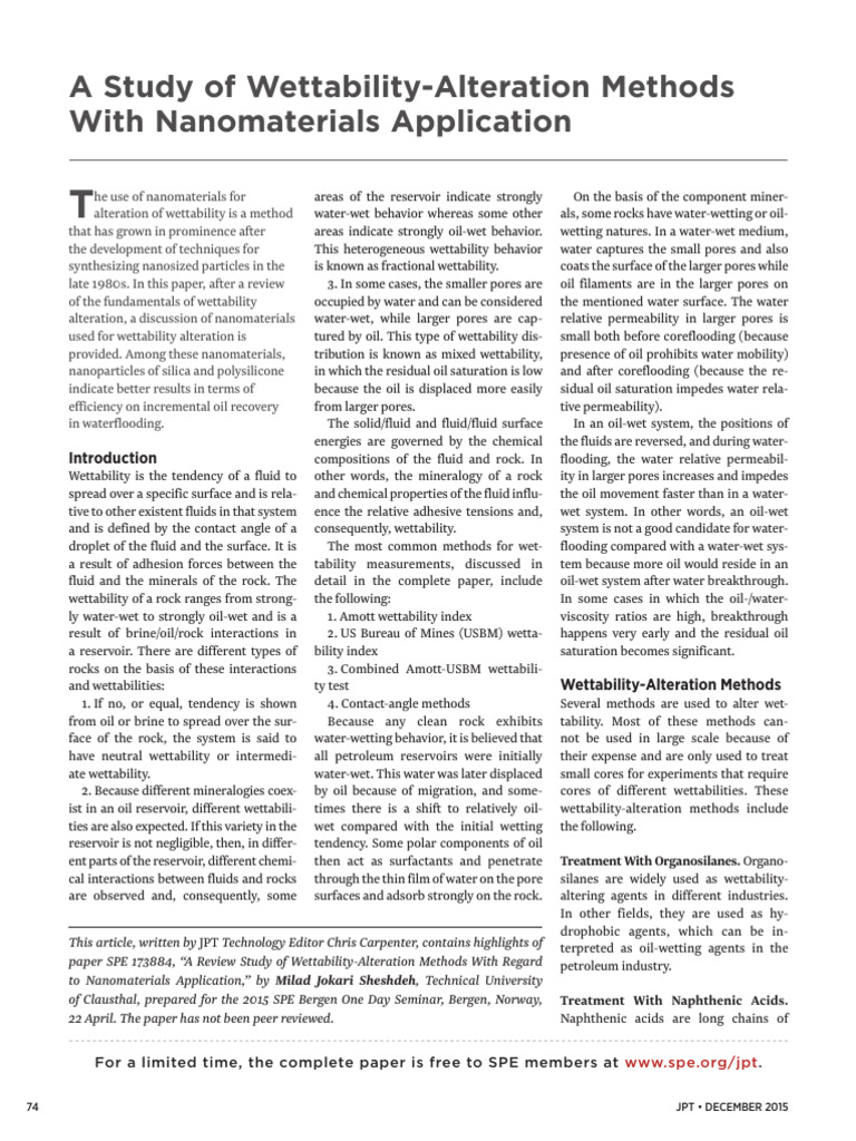 2015 12 SPE-1215-0074-JPT A Study of Wettability Alteration Methods ...