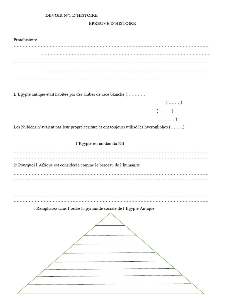 DEVOIR N2 HG DU 2nd SEMESTRE | PDF