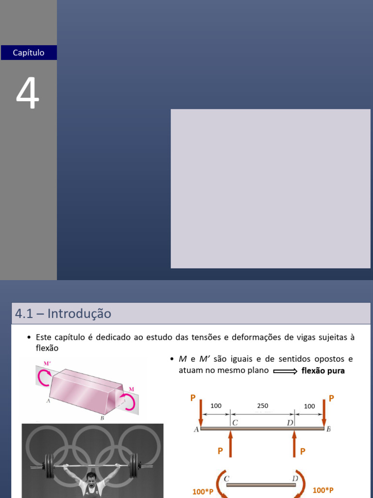 04CapÃ Tulo 4 - FlexÃ o Pura | PDF
