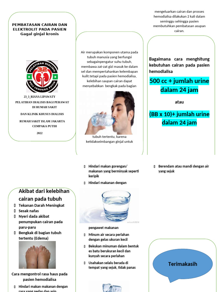 Leaflet Pembatasan Cairan | PDF