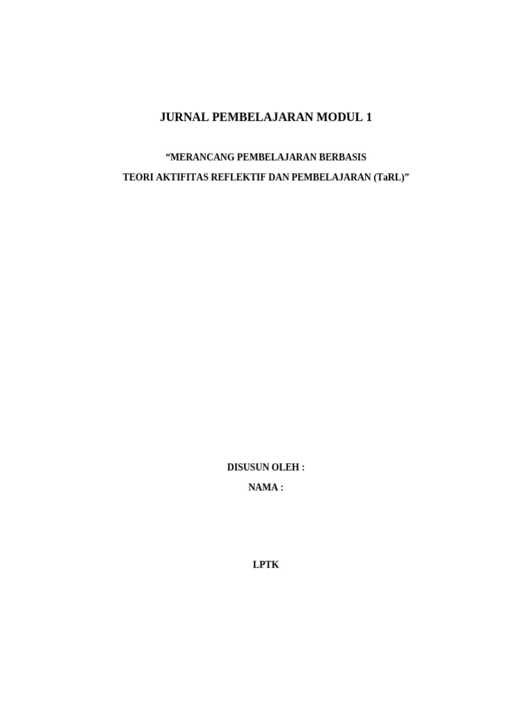 MODUL 1 (TaRL) | PDF