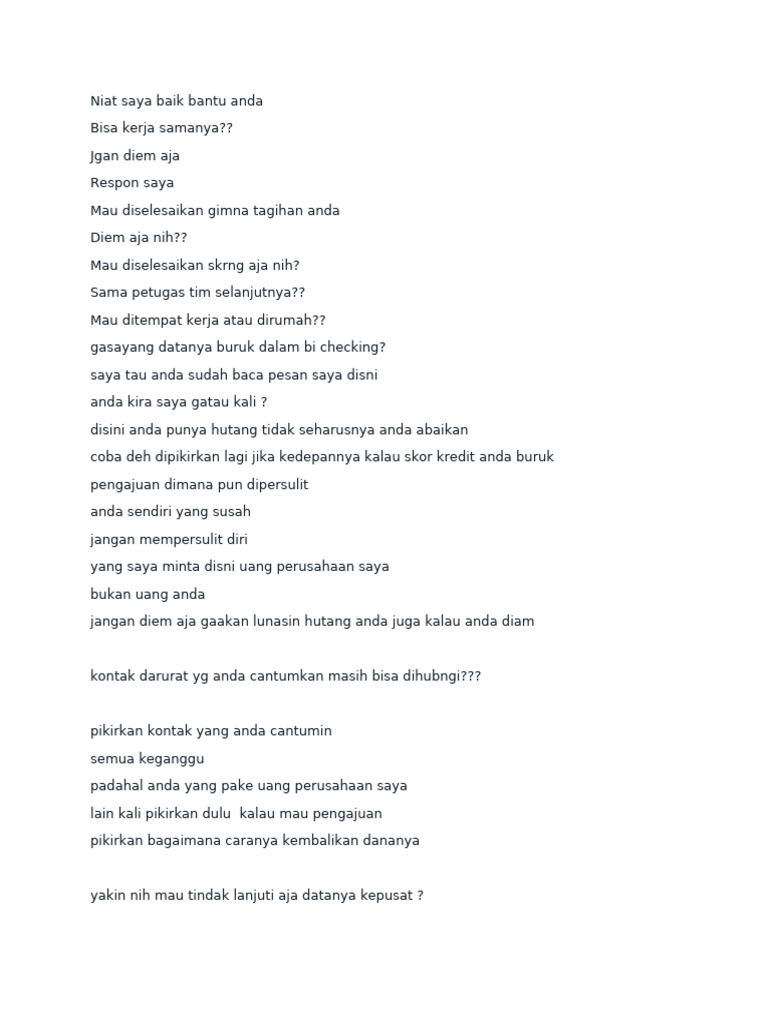 Kata Kata Ngoceh | PDF