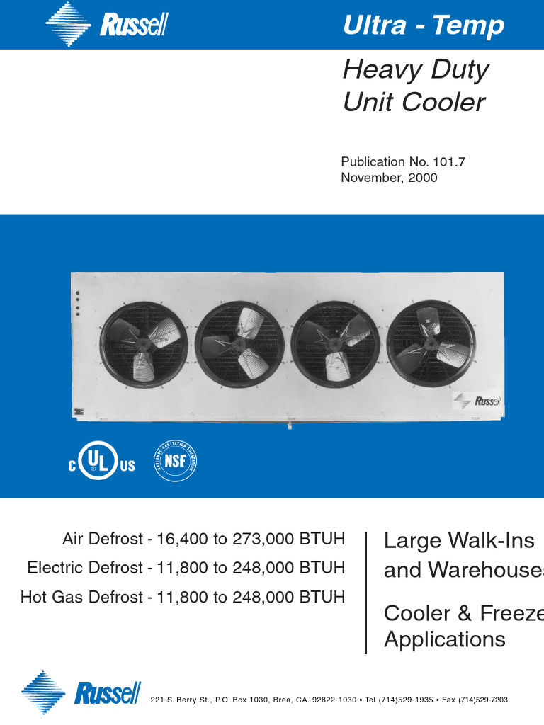 Russell-Ultra-Temp-Heavy-Duty-Unit-Cooler | PDF