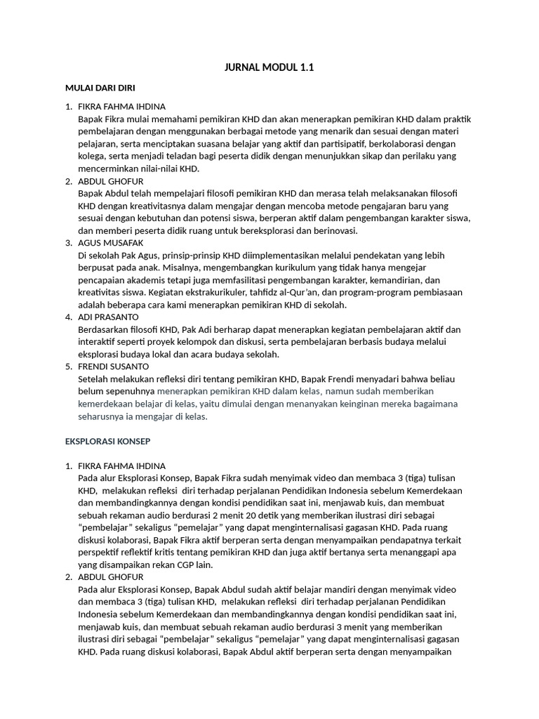 Jurnal Modul 1.1 | PDF