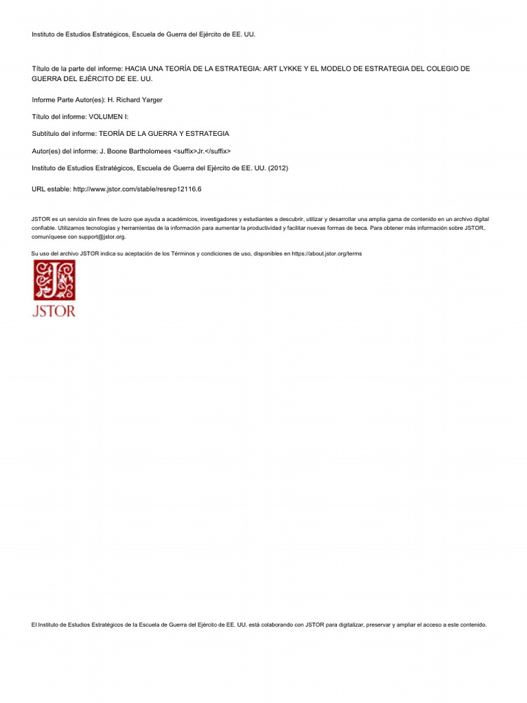 Toward A Theory of Strategy Art Lykke and The | PDF