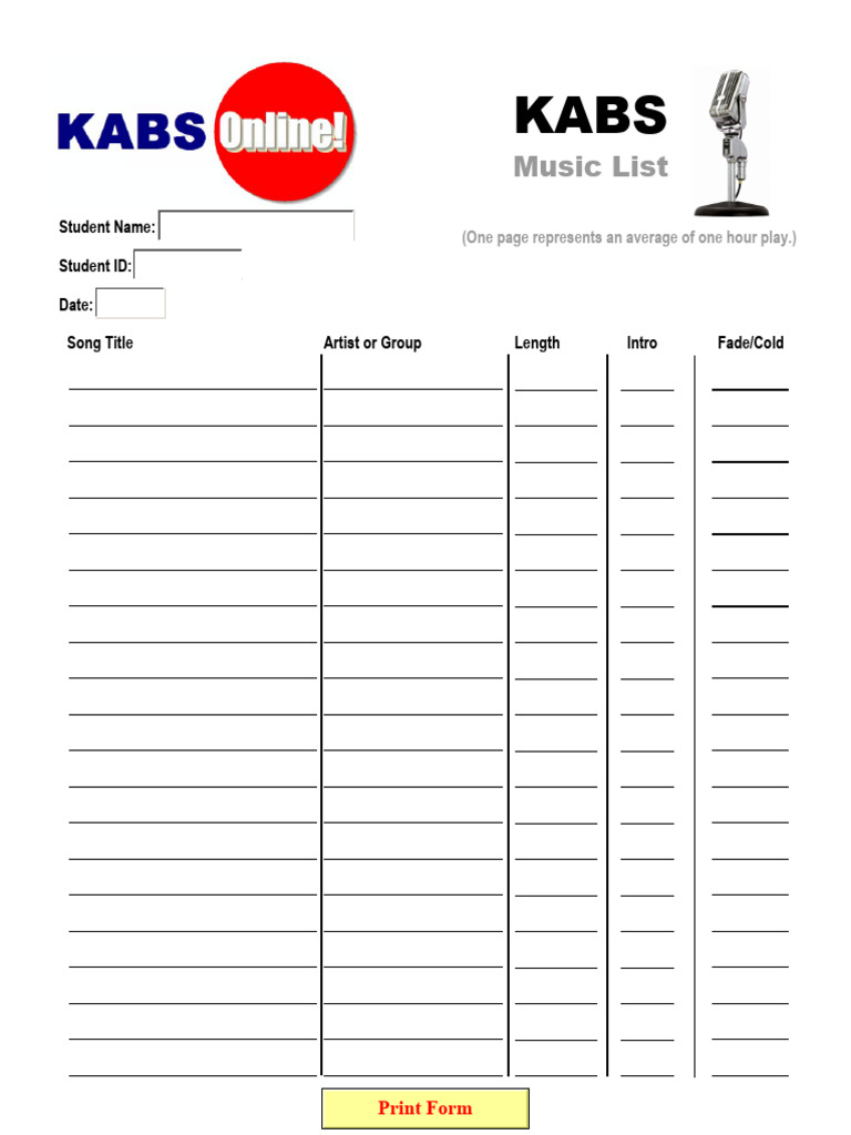 Music List | PDF