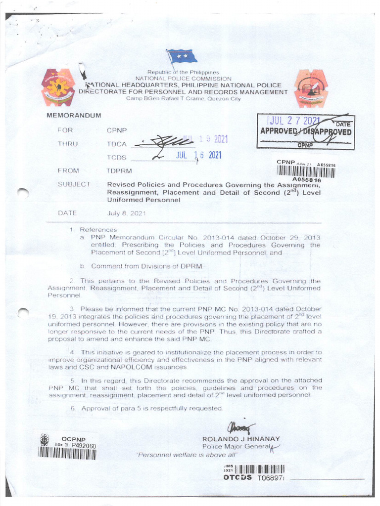 PNP MC 2021-107 | PDF