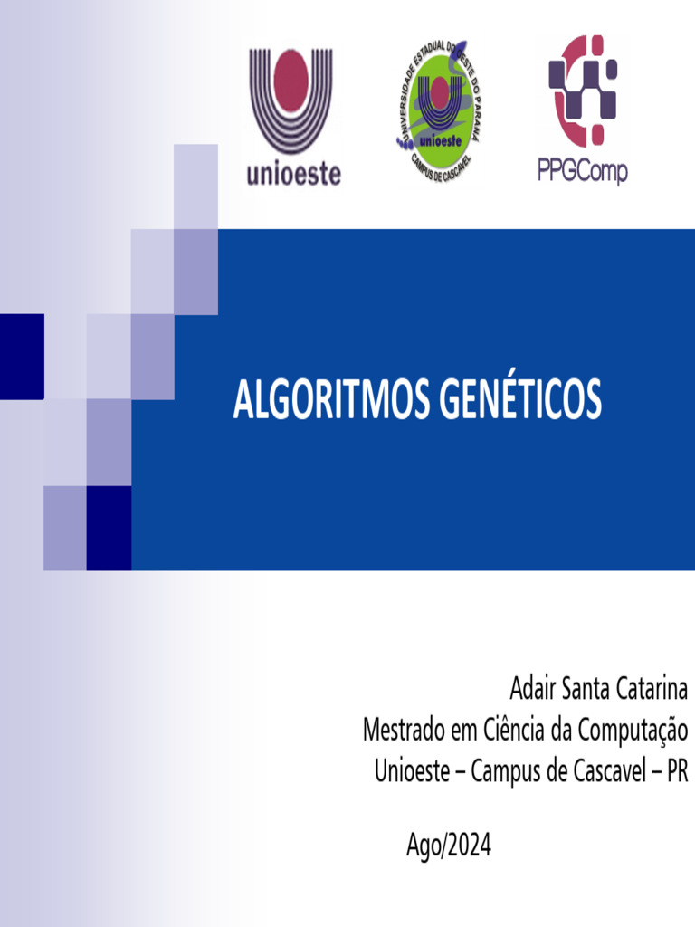 Slides 03 - Algoritmos Geneticos | PDF