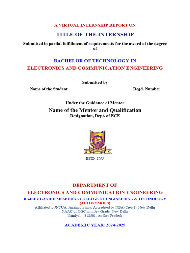 Short Term Internship Proforma | PDF