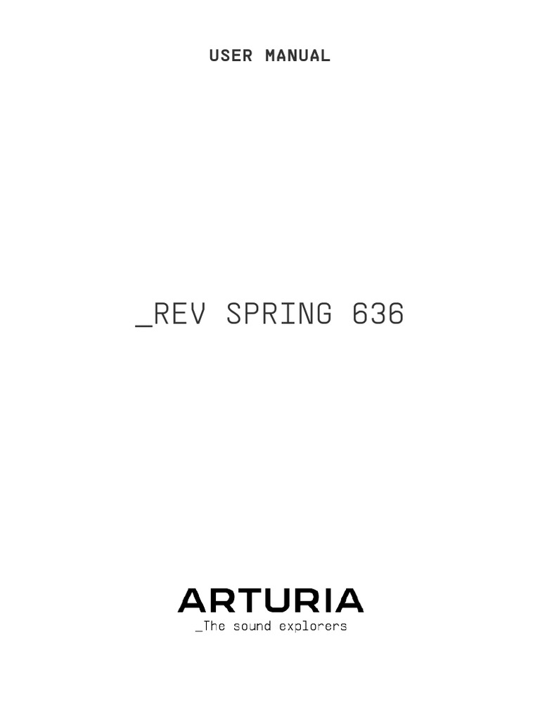 Rev-Spring-636 Manual 1 0 2 EN | PDF