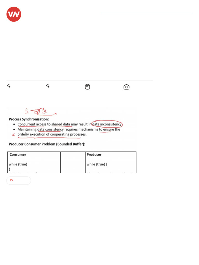 2.4 Producer Consumer Problem Bounded Buffer Problem, Process Synchronization in Operating ...