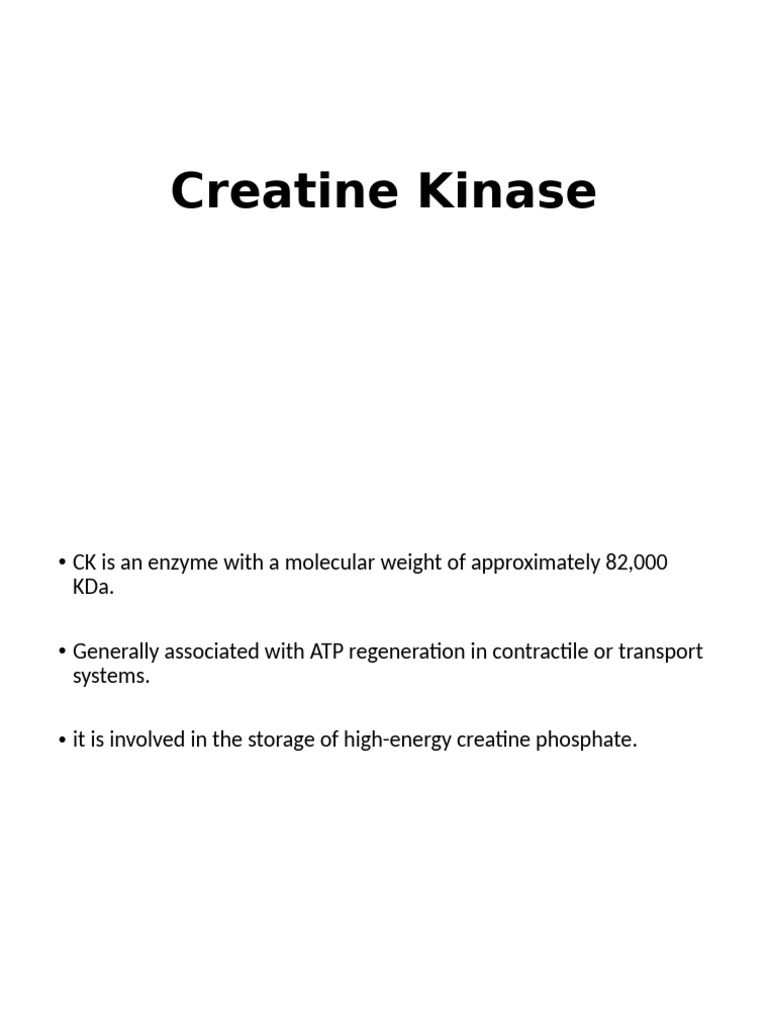Creatine Kinase | PDF