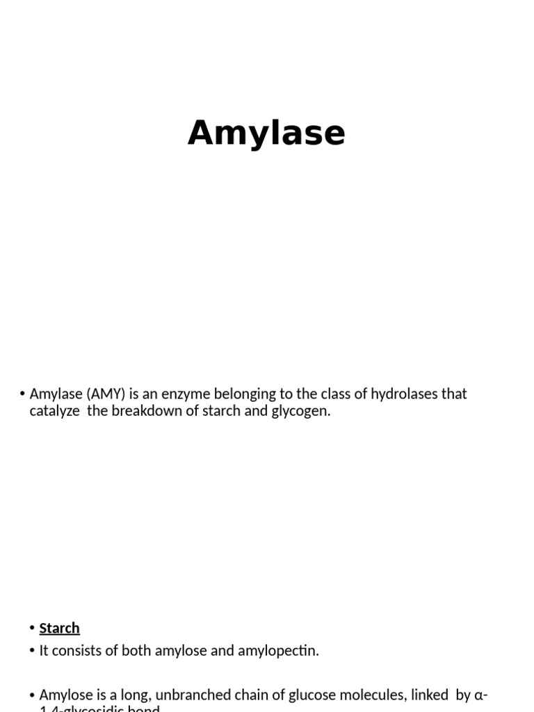 Amylase | PDF