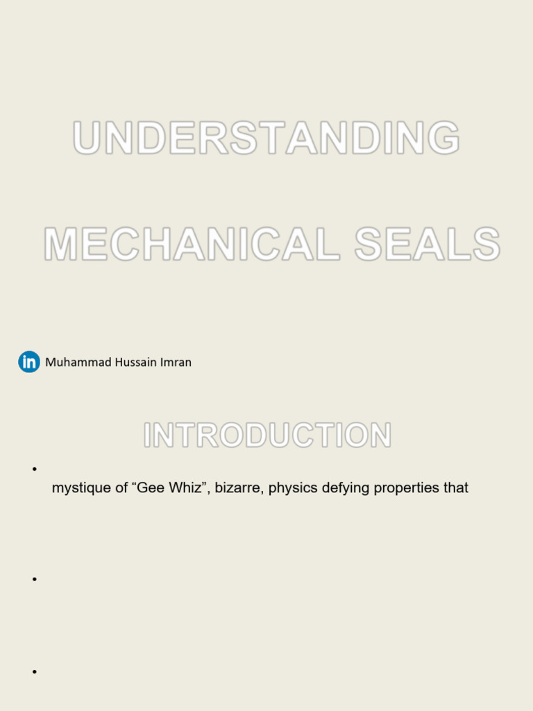 Mechanical Seals | PDF
