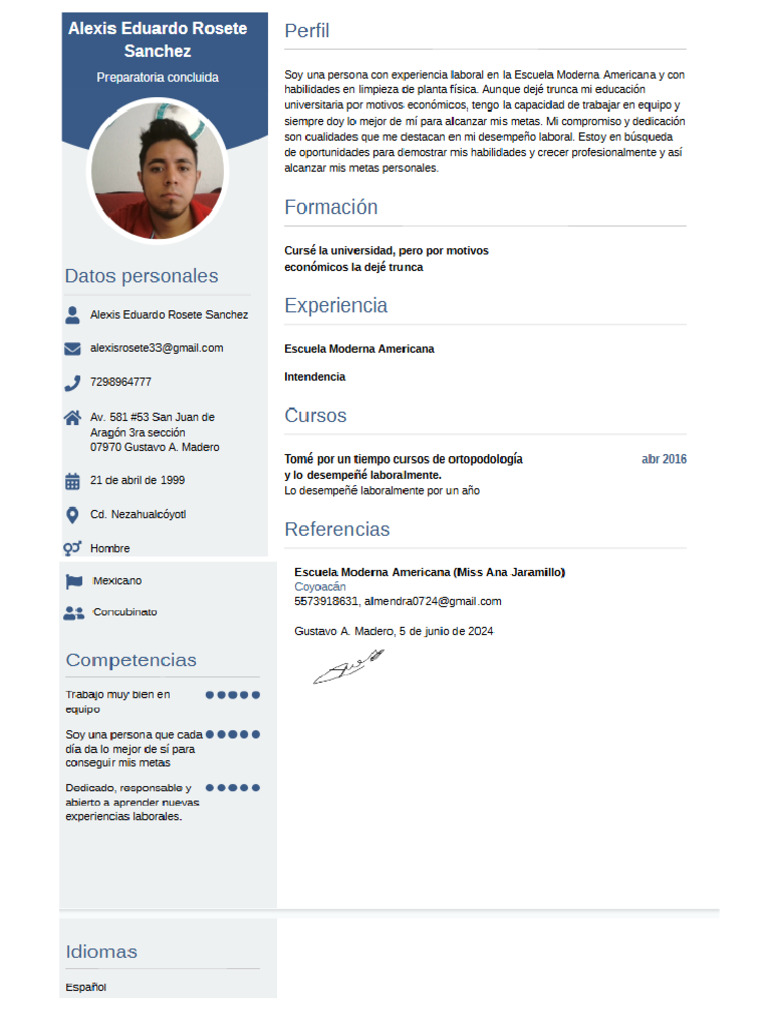 CV Alexis Rosete | PDF