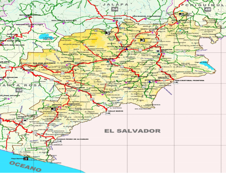 Mapa Jutiapa | PDF