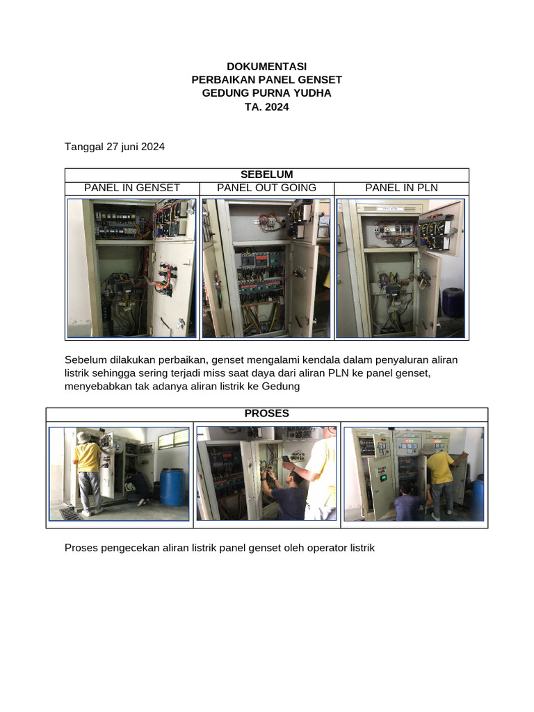 Laporan Genset | PDF
