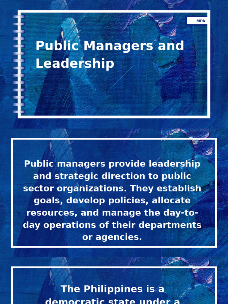 Public managers and Leadership | PDF