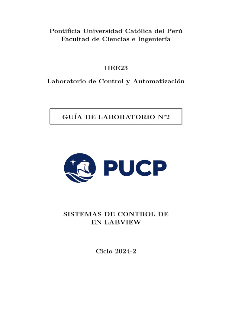 Guia Lab2 Control 1IEE23 | PDF