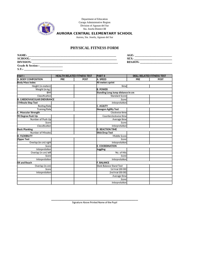 PFT Form | PDF