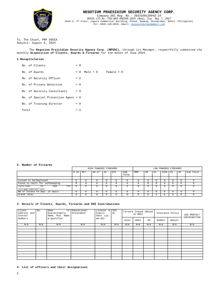 Monthly Disposition Report June 2024 | PDF