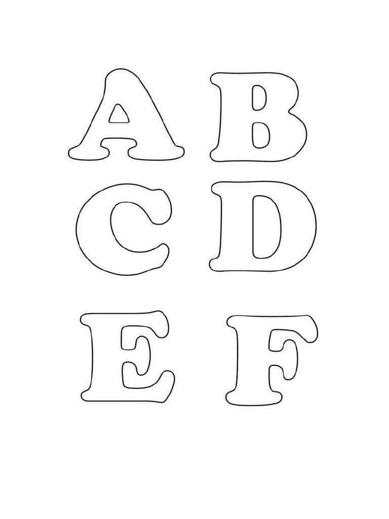 moldes de letras | PDF