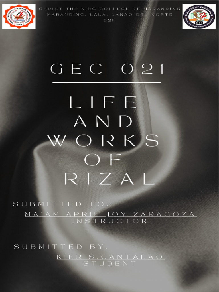 Life and Works of Rizal (Poem) | PDF