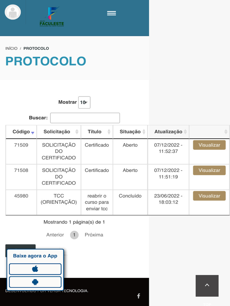 PROTOCOLO - Faculeste | PDF