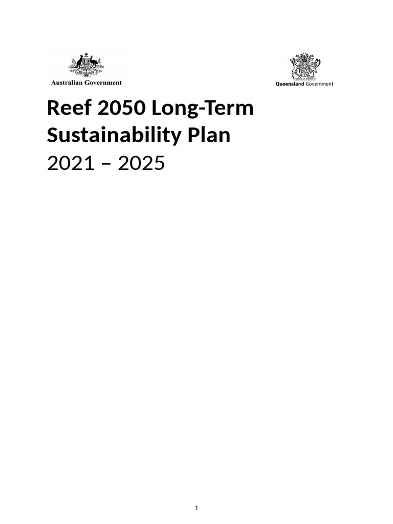 Reef 2050 Long Term Sustainability Plan 2021 2025 | PDF