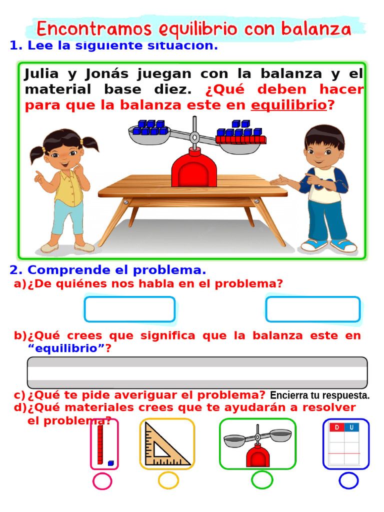 F. Encontramos Equilibrio Con Balanzas | PDF