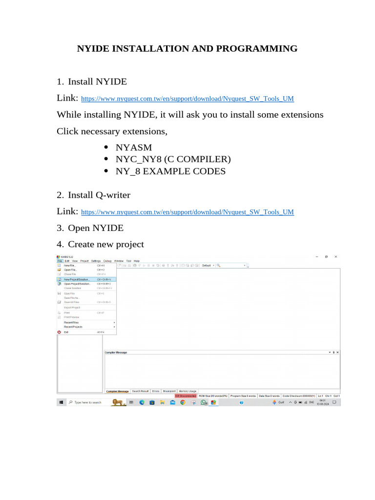 Nyide Installation and Programming | PDF