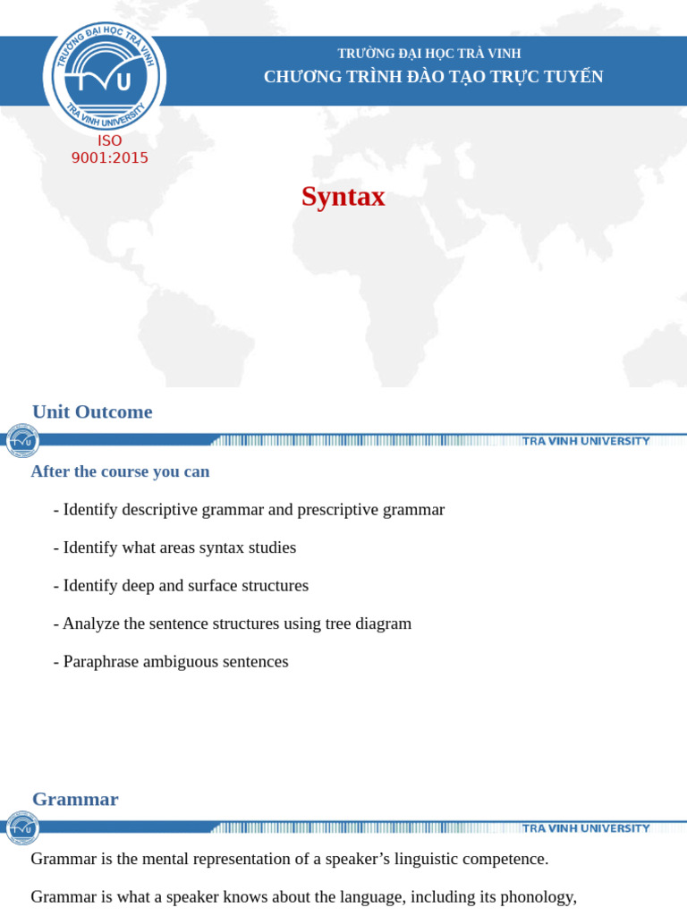 Chapter 6 - Syntax | PDF