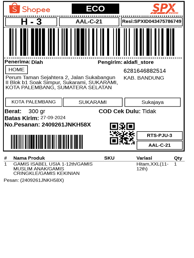 Label Pengiriman | PDF