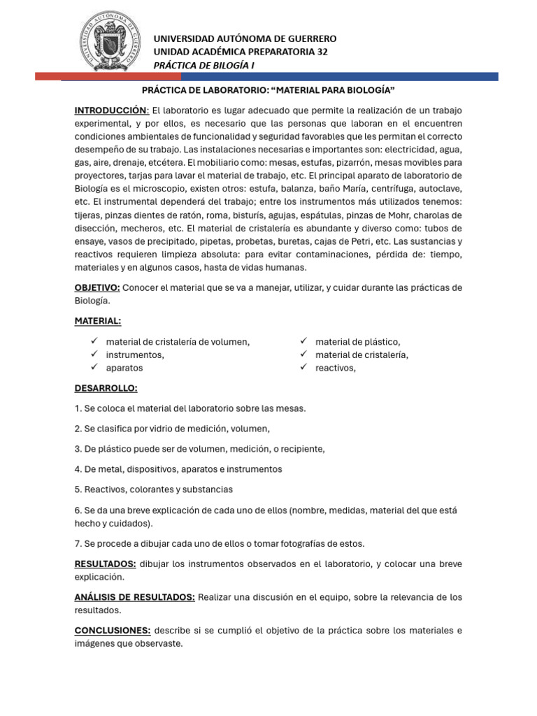 1 PRÁCT Instrumento de Laboratorio | PDF