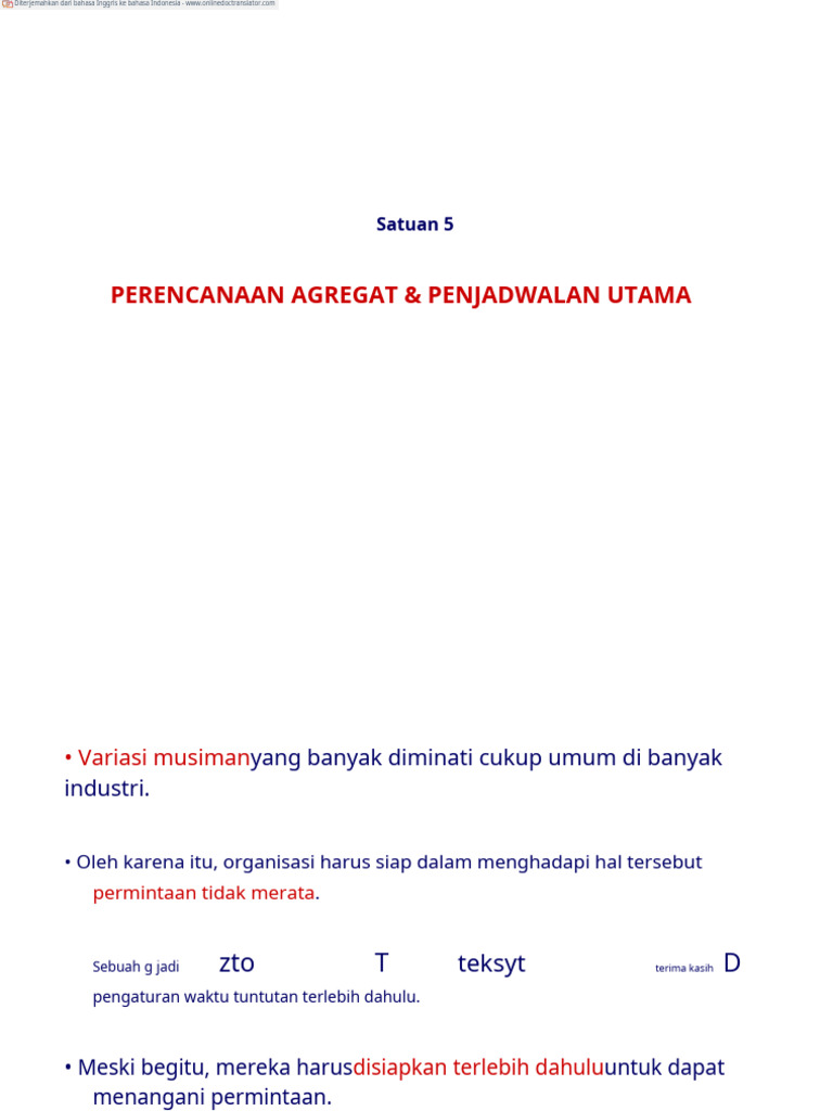 Microsoft PowerPoint - UNIT 5 AGGREGATE PLANNING (Compatibility Mode) - Master-Scheduling - En ...