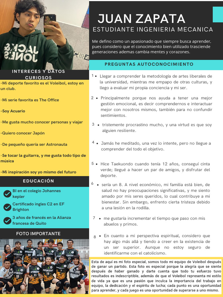 Ficha De Presentación ¿quién Soy 3 Pdf
