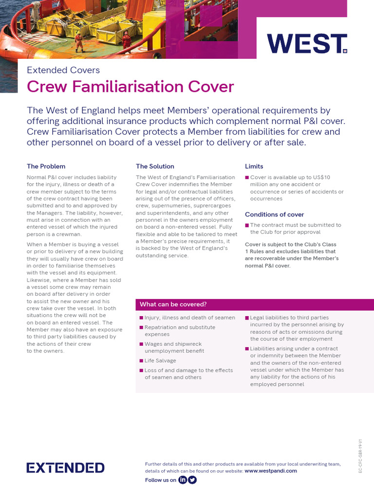 Crew Familiarisation Cover | PDF