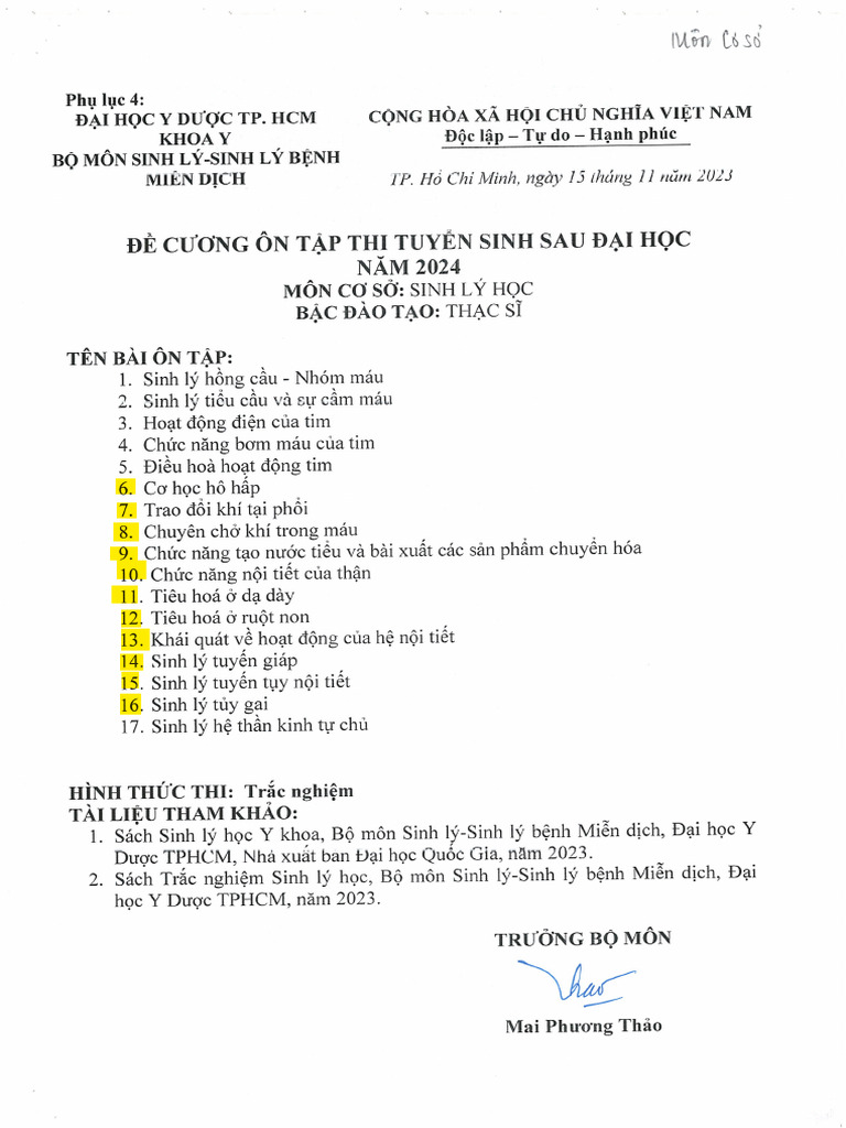 0.CS - THS Sinh Ly | PDF