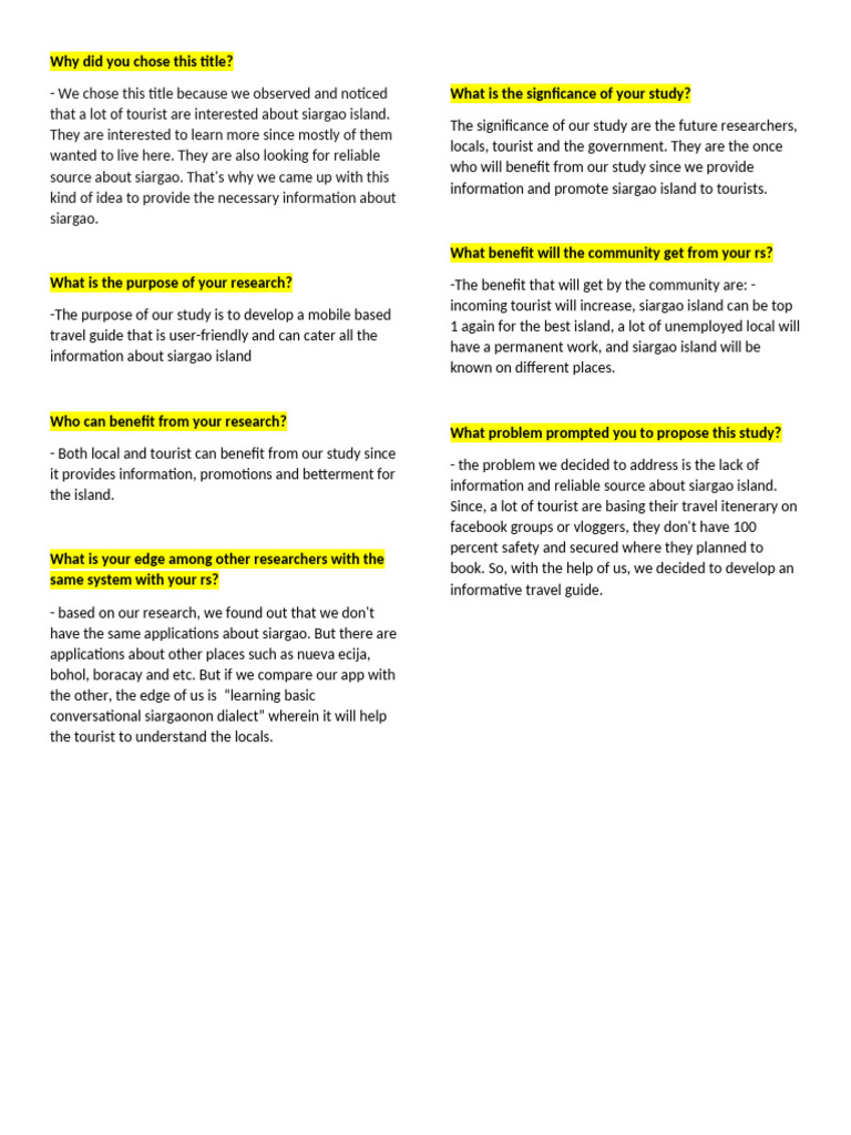 Capstone Questions | PDF