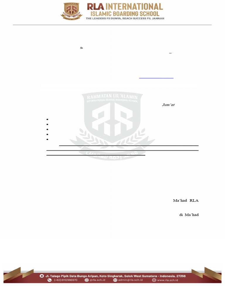 Tata Cara Ujian Akademik Online SMP Rla Iibs Ta. 2024 2025 | PDF