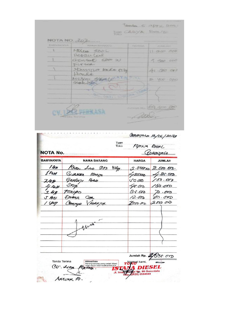 Nota Alat Milik | PDF